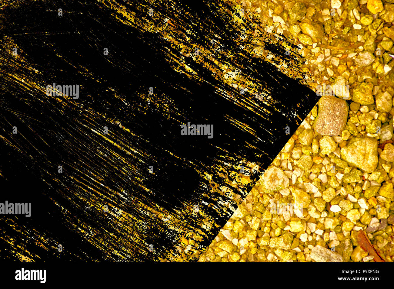 Ultra yellow Pebble surface, stone texture or rock backdrop, ground ...