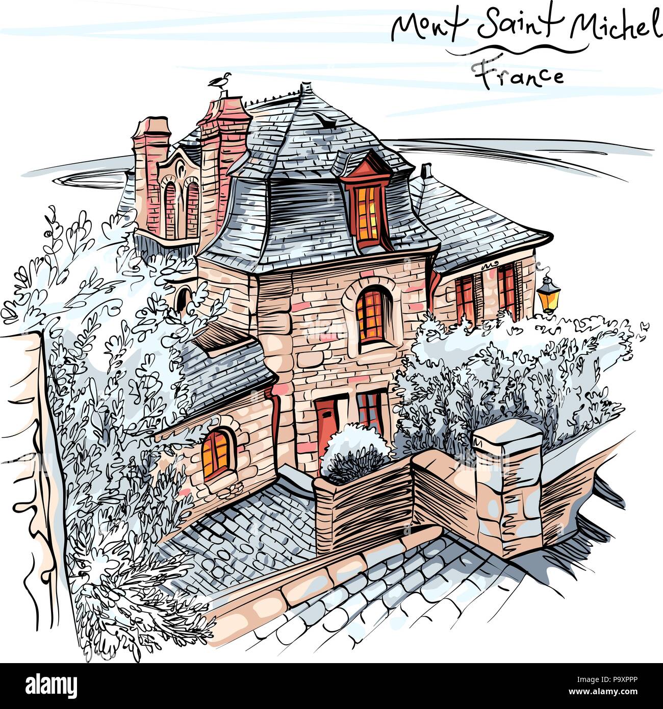 Saint drawing Stock Vector Images - Alamy