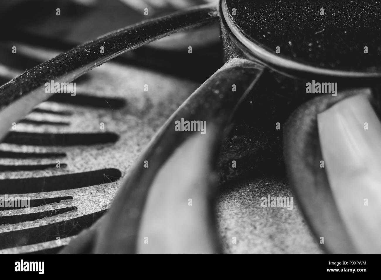 Fragment computer circuit board Black and White Stock Photos & Images ...