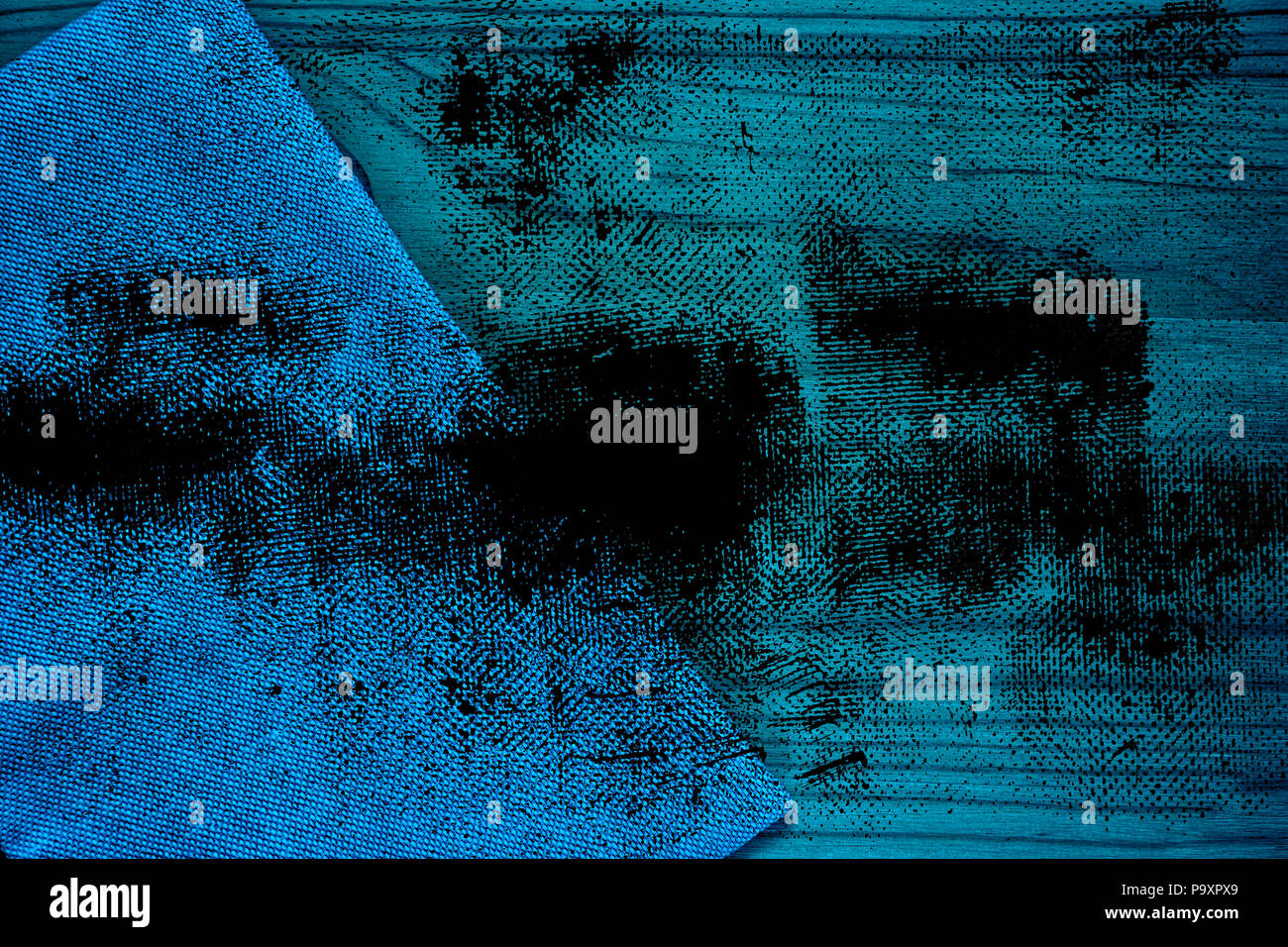 Grunge dirty Ultra blue Linen fabric surface for mock-up or designer ...