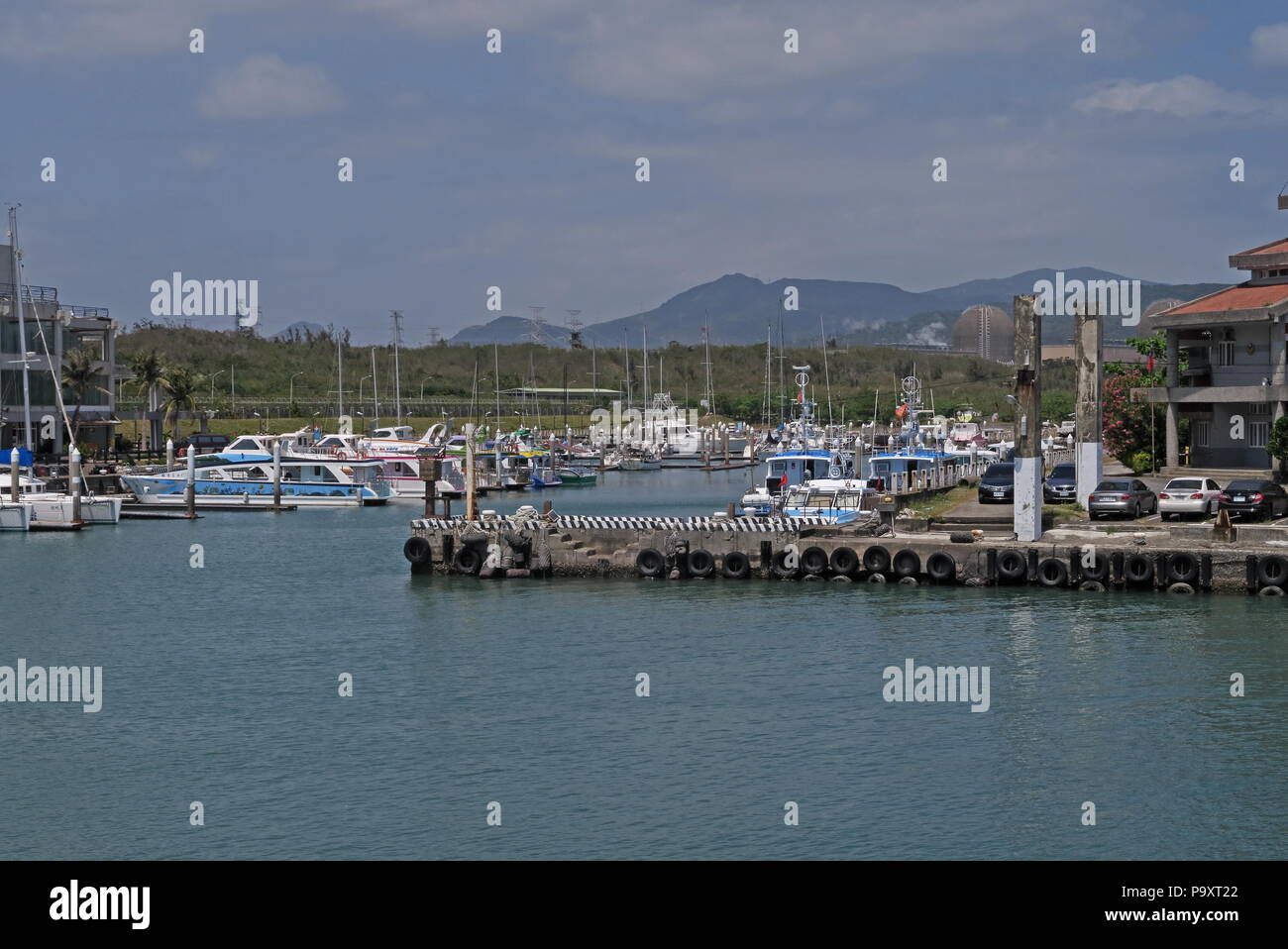 view of harbour Fugang Fish Harbour, Taiwan April Stock Photo - Alamy