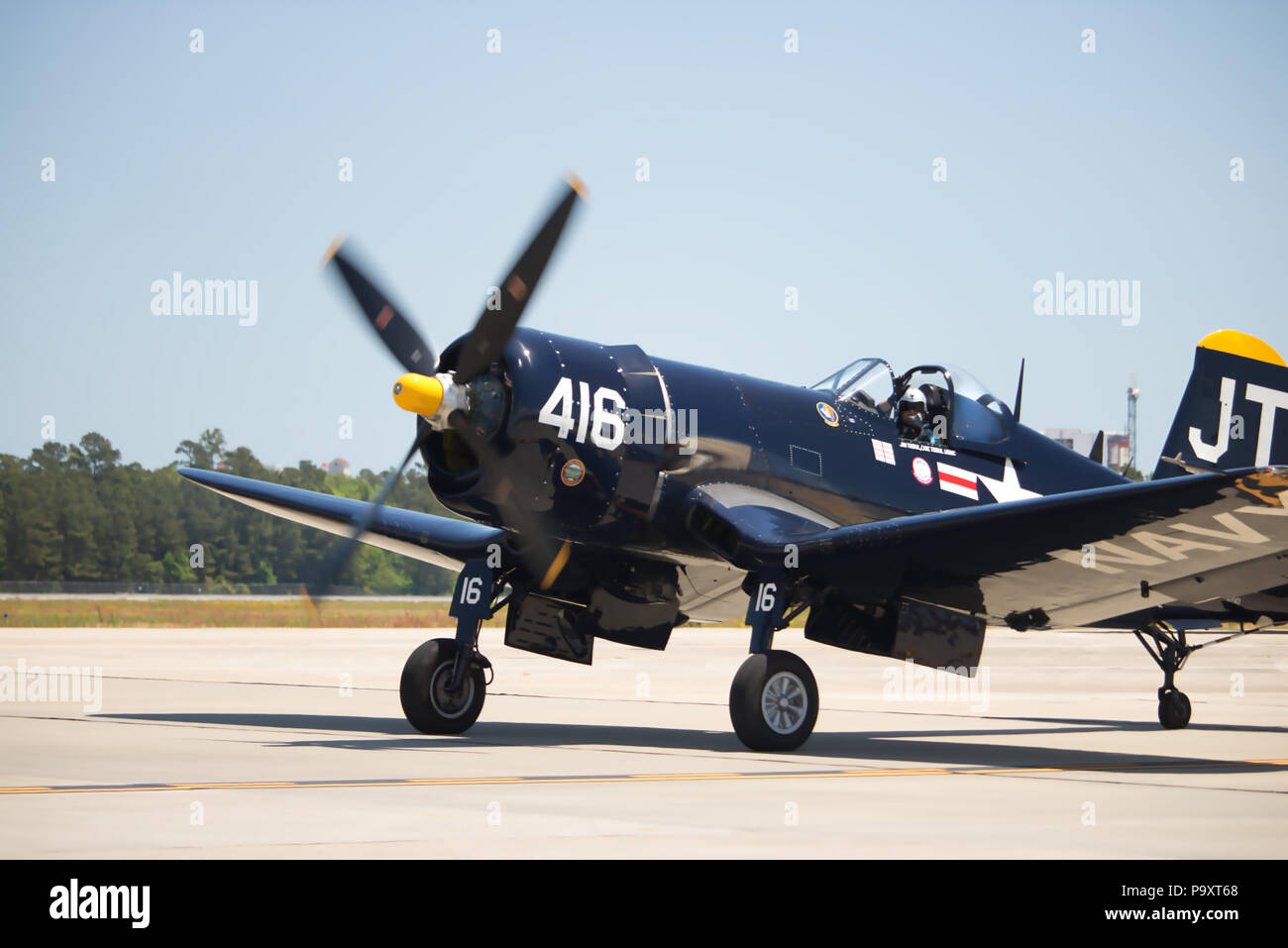 Chance Vought F4U Corsair Carrier-Base fighter-bomber airplane Stock ...