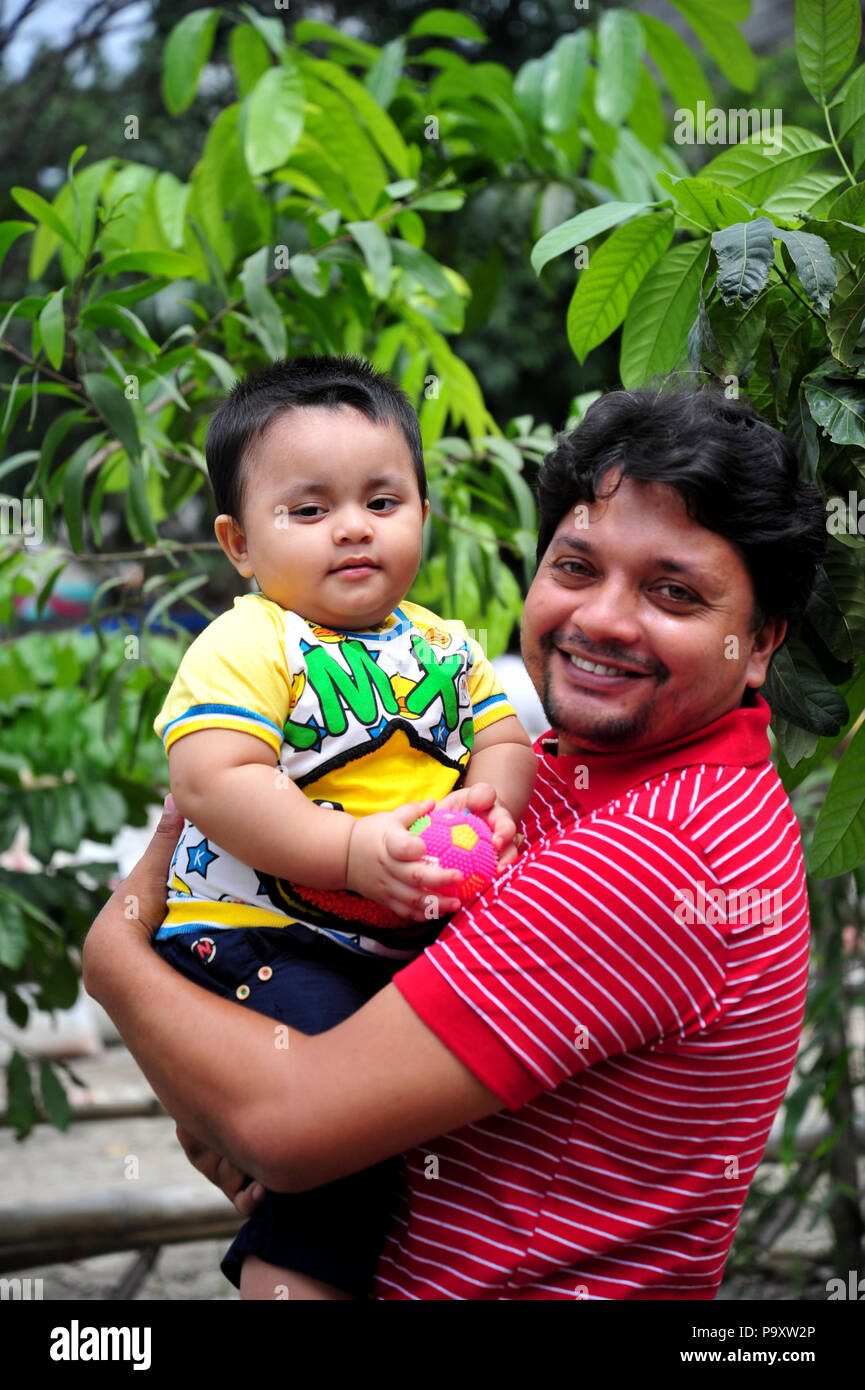 Father and child in Bangladesh Stock Photo - Alamy