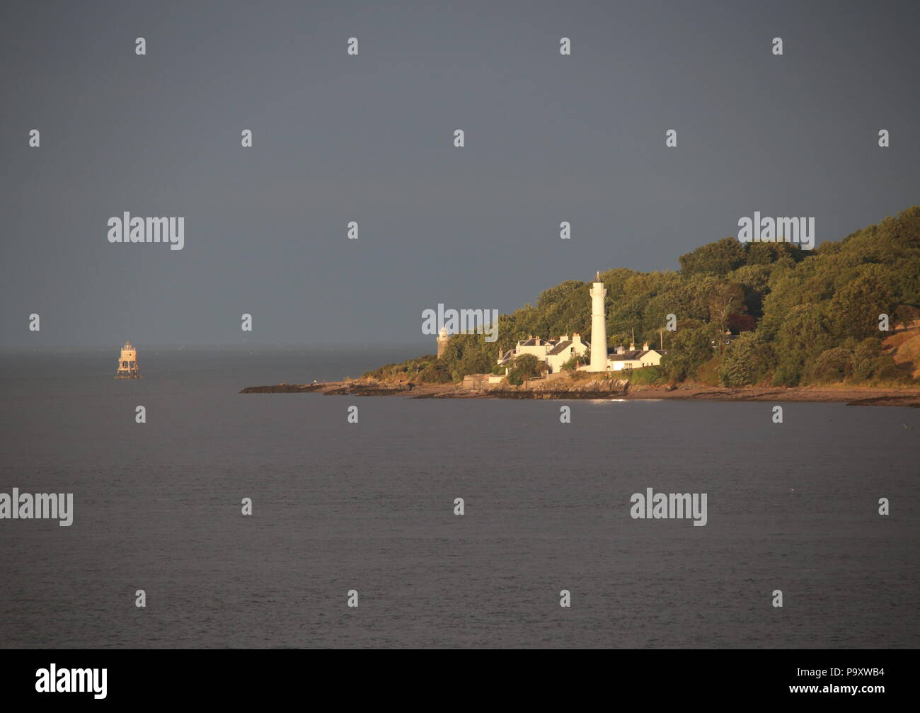 Tayport High Light and Larick Beacon near Tayport Fife Scotland July ...
