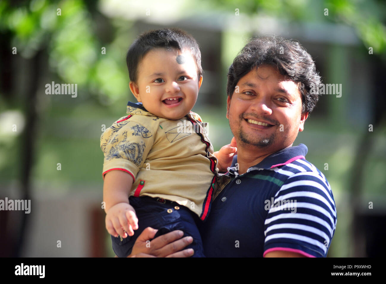 Father and child in Bangladesh Stock Photo - Alamy
