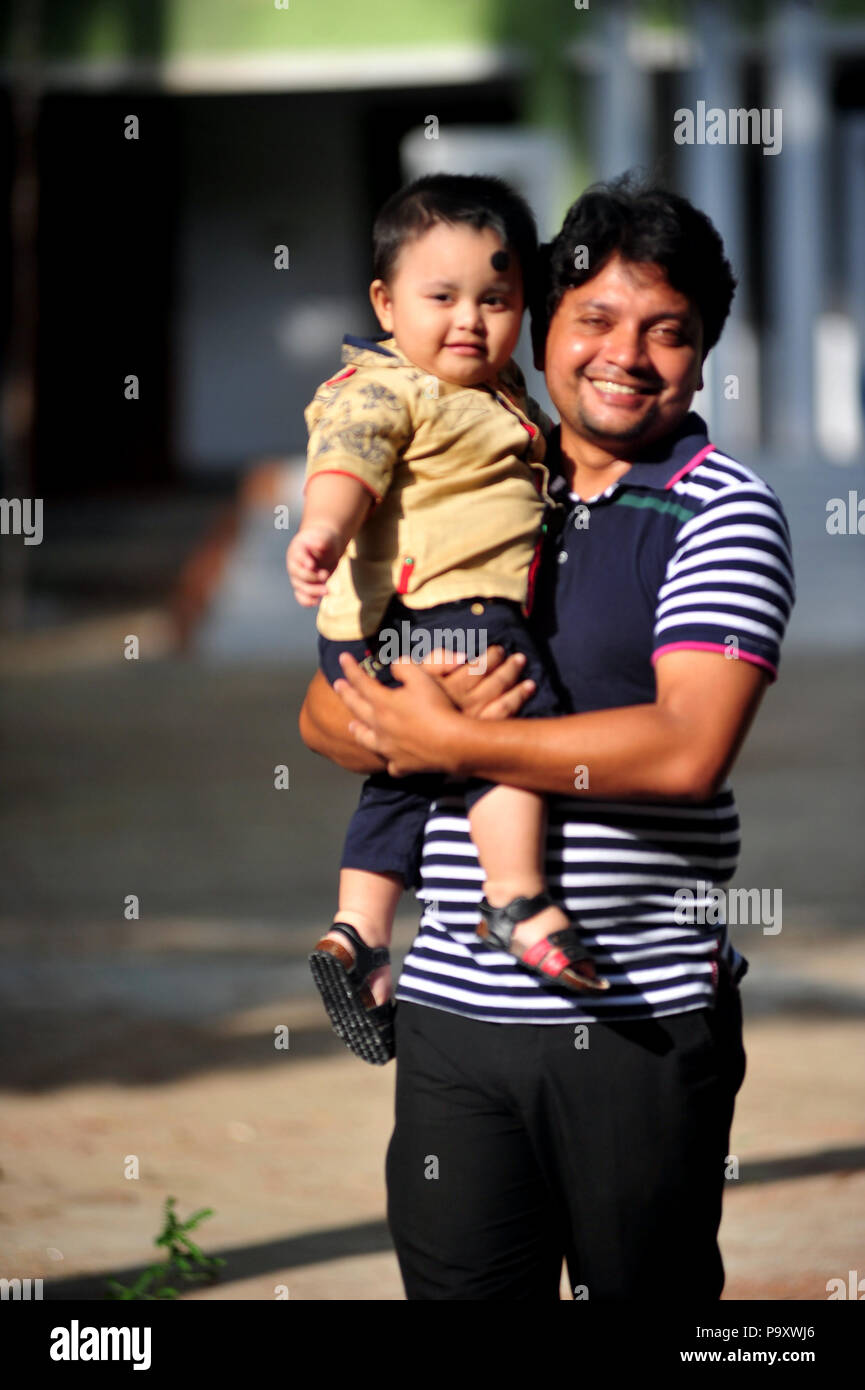 Father and child in Bangladesh Stock Photo - Alamy