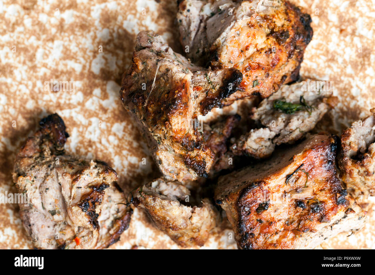 Fire fried pork ribs hi-res stock photography and images - Alamy