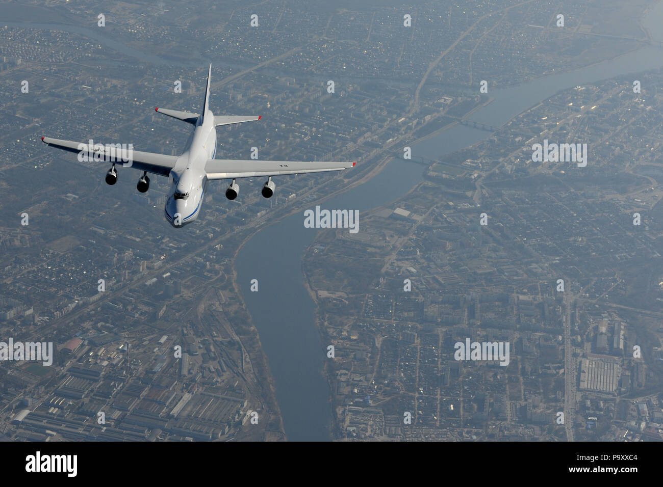 The Antonov An-124-100 heavy transport aircraft of Russian Air Force in ...