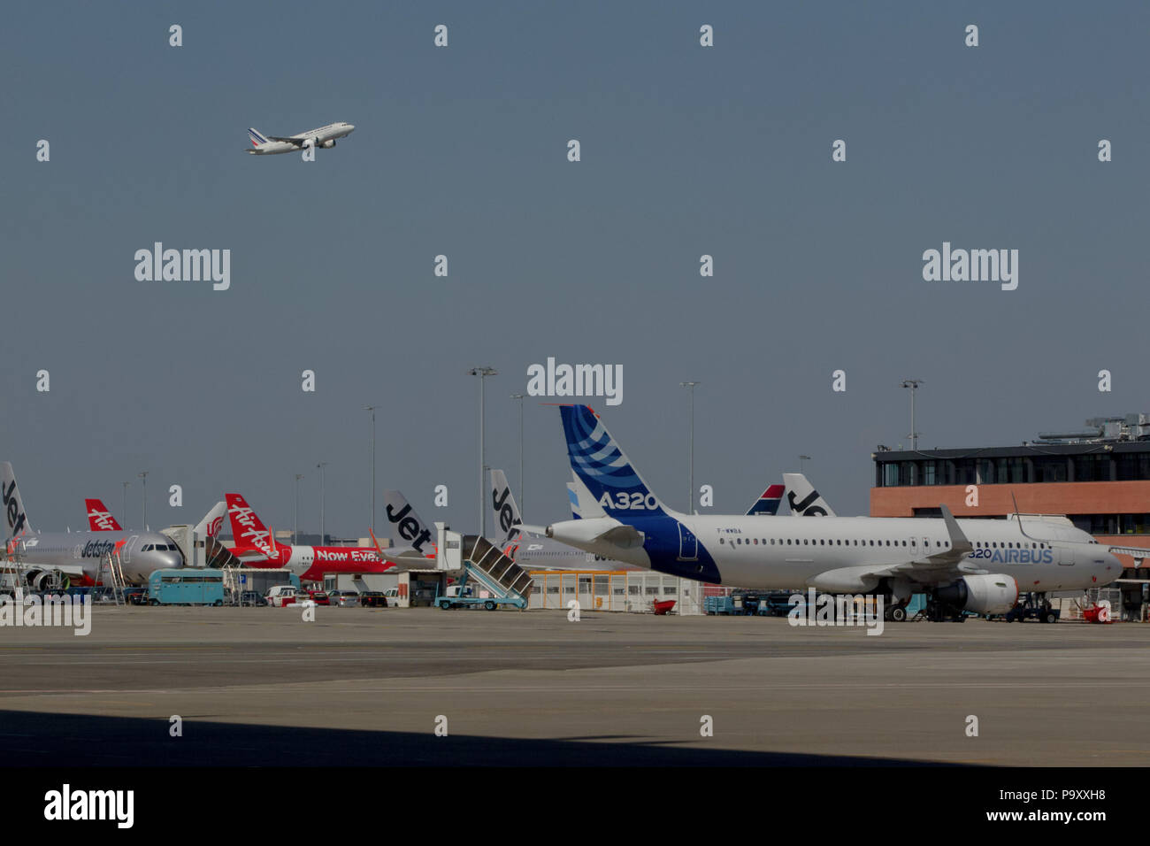 Airbus 320 stations at the Airbus facility in Tolouse, France Stock ...