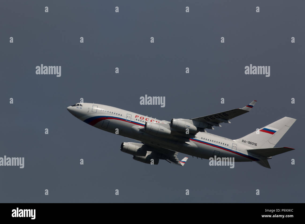 The Ilyushin Il-96-300PU widebody jet airplane of Rossiya State Airline ...