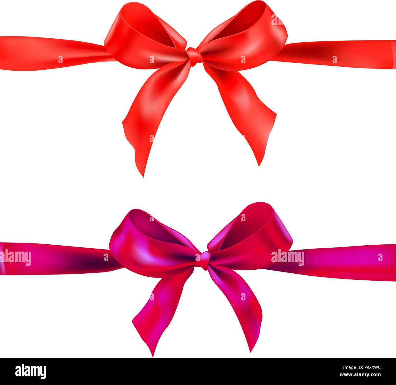 Two red ribbons Stock Vector Image & Art - Alamy
