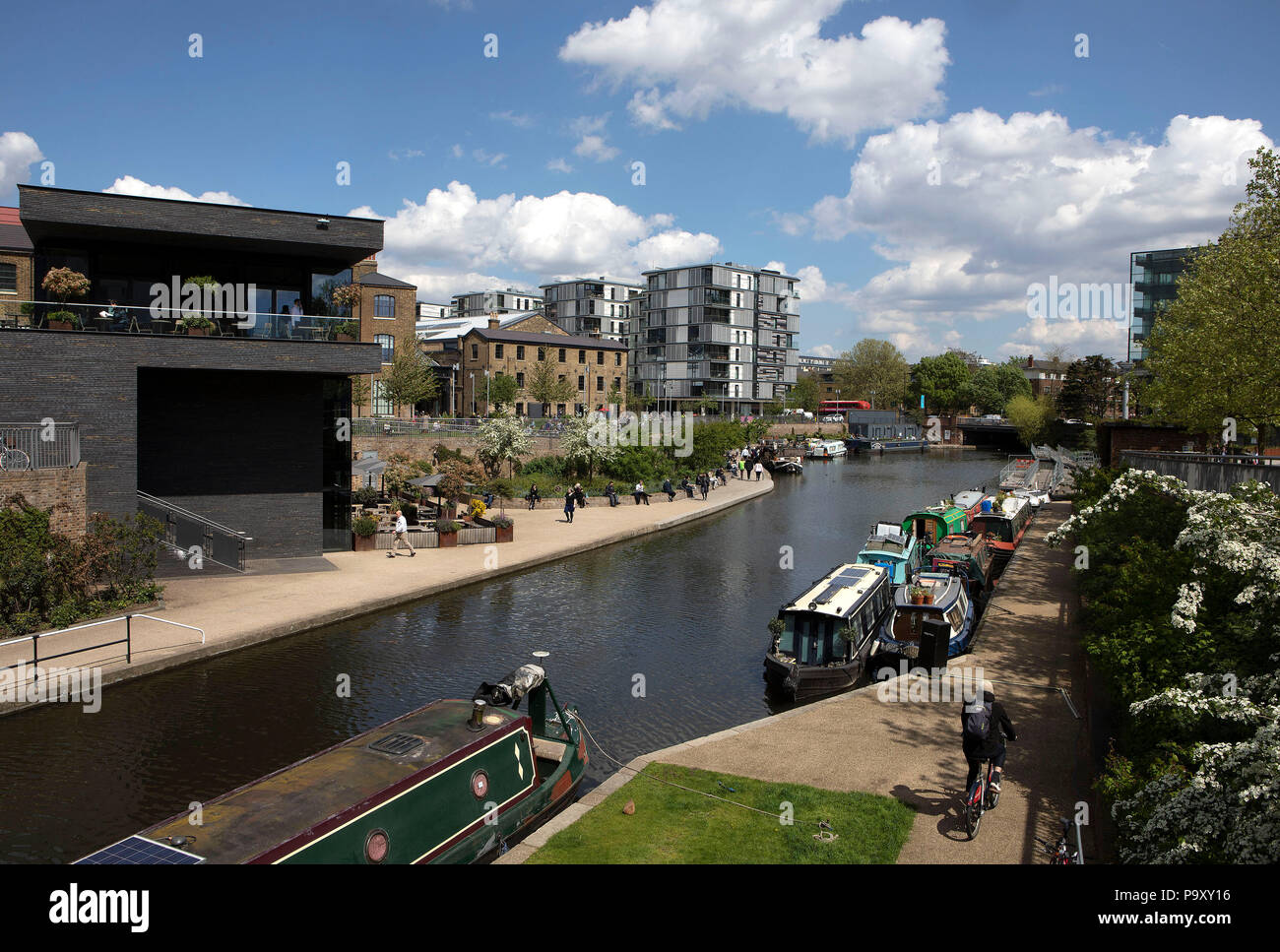 The Lighterman gastropub at Granary Square,King's Cross,London Stock ...