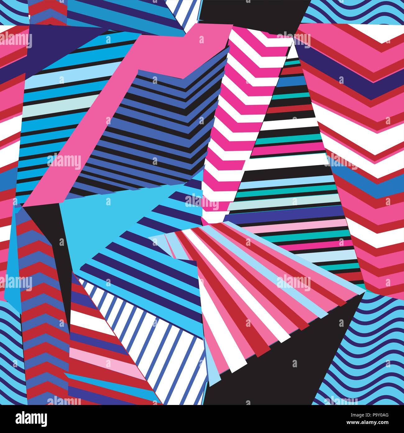 Vector multicolored geometric pattern Stock Vector Image & Art - Alamy