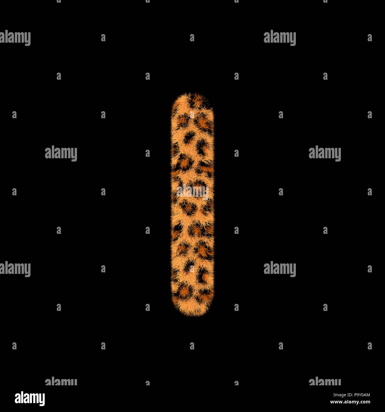 Illustration 3D Rendering Creative Illustration Leopard Print Furry ...