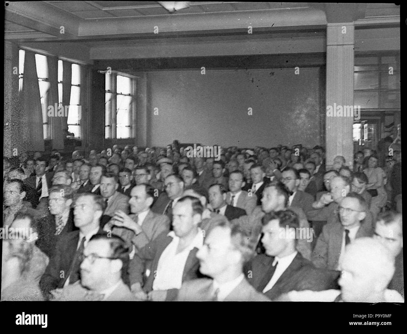 Historical records of meeting Black and White Stock Photos & Images - Alamy