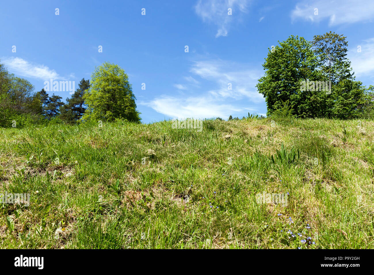 Beautiful grass covered hill hi-res stock photography and images - Alamy