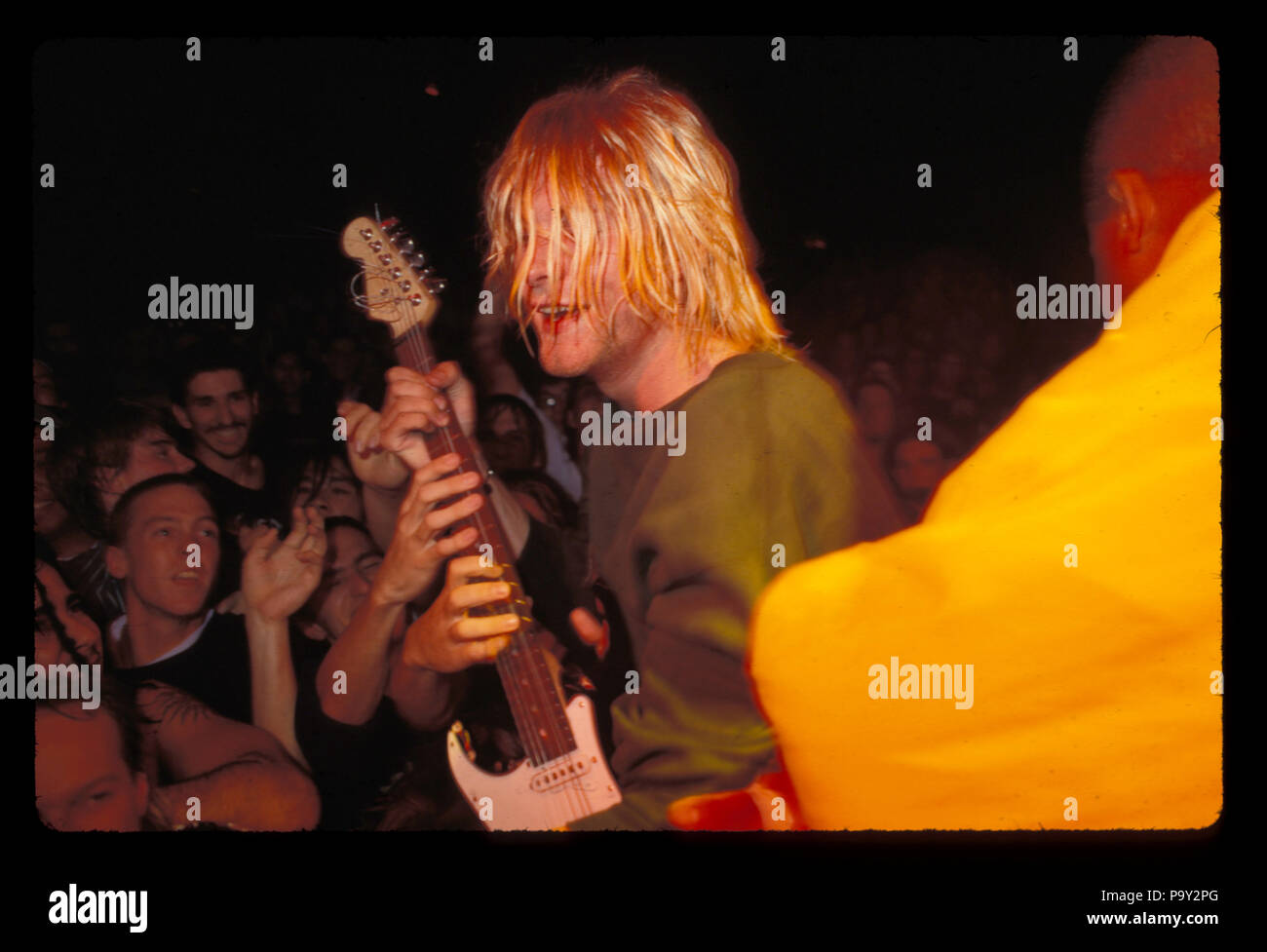 HOLLYWOOD, CA : Nirvana performing live at The Roxy in Hollywood, CA on ...