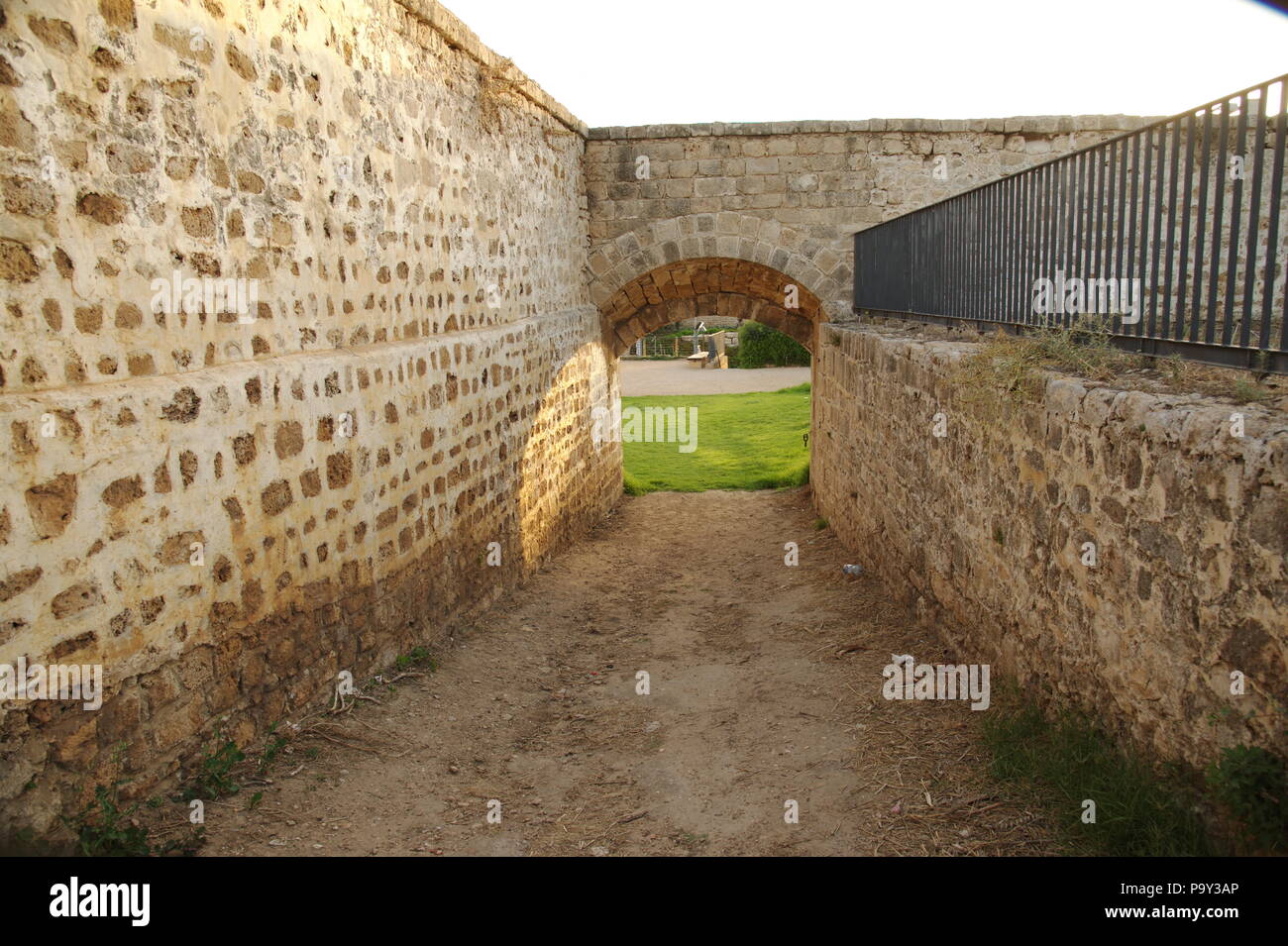view of historic walls in ancient Acre (Akko), Israel Stock Photo - Alamy