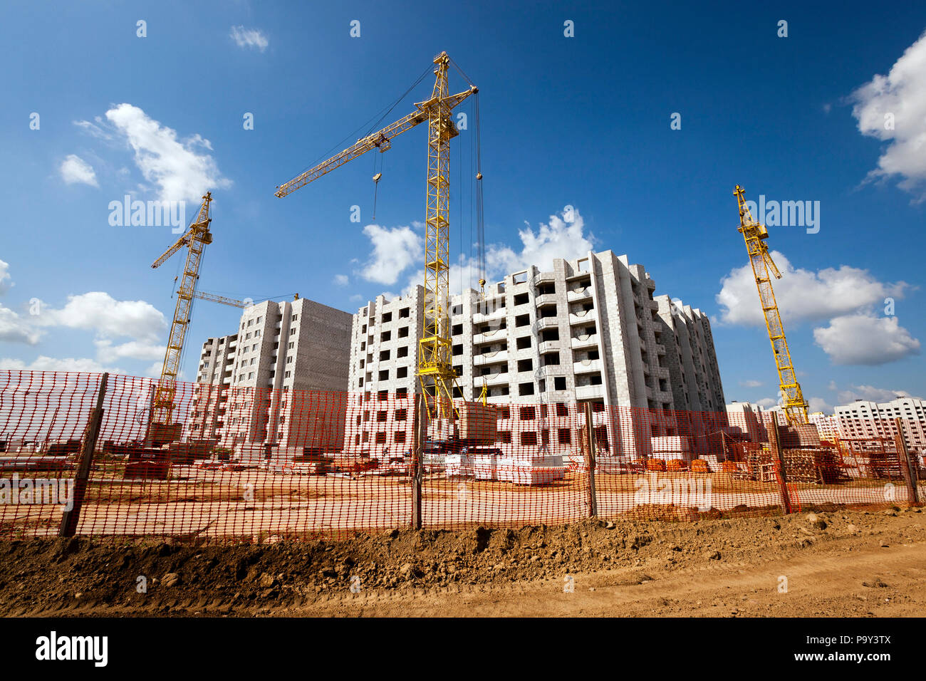 platform on which to build a multi-storey residential house Stock Photo ...