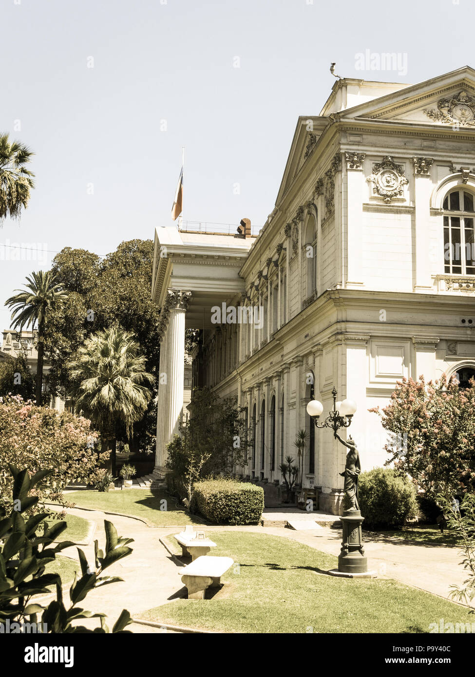 Imposing Seat of Santiago of the National Congress of Chile, in the ...