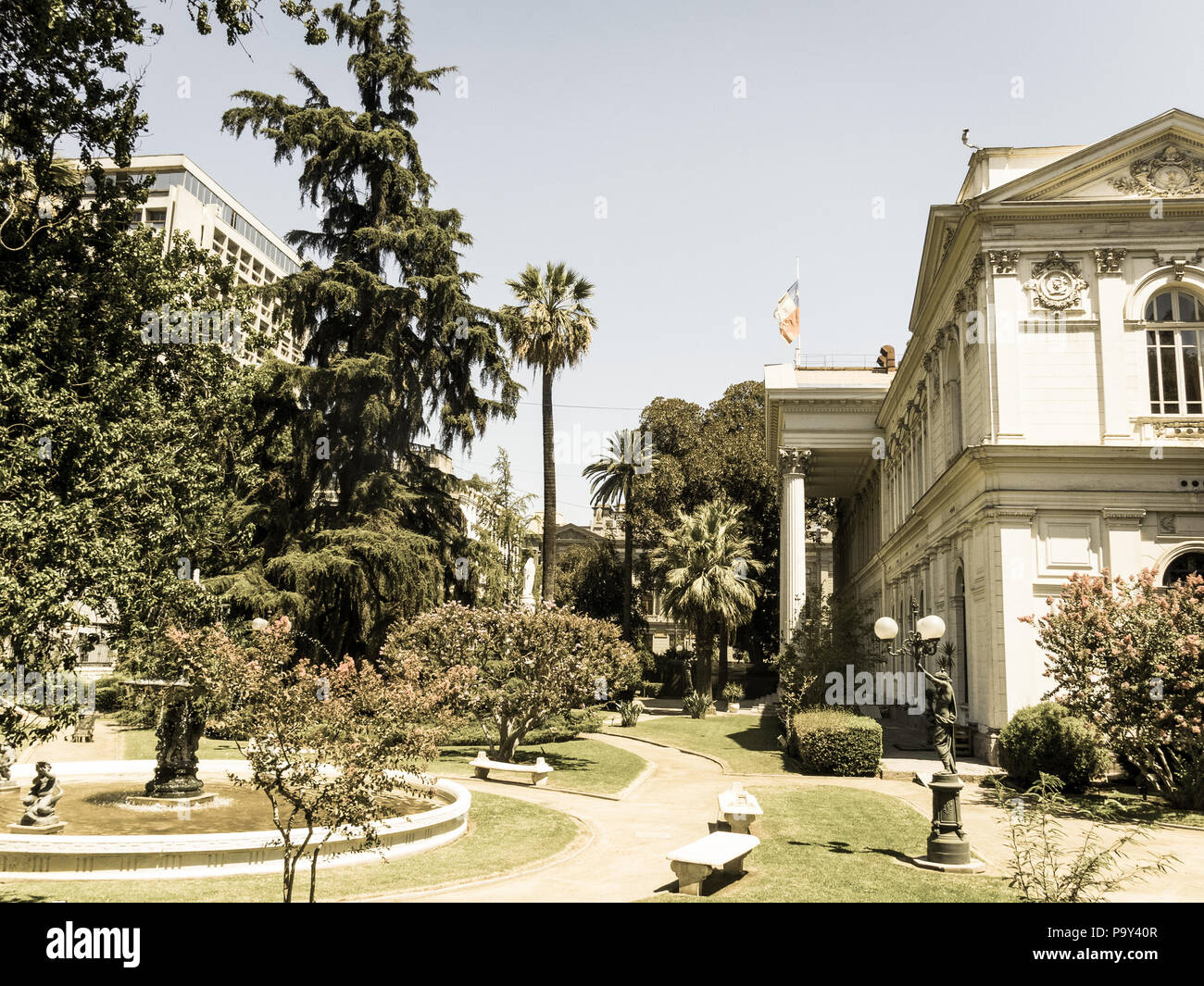 Imposing Seat of Santiago of the National Congress of Chile, in the ...