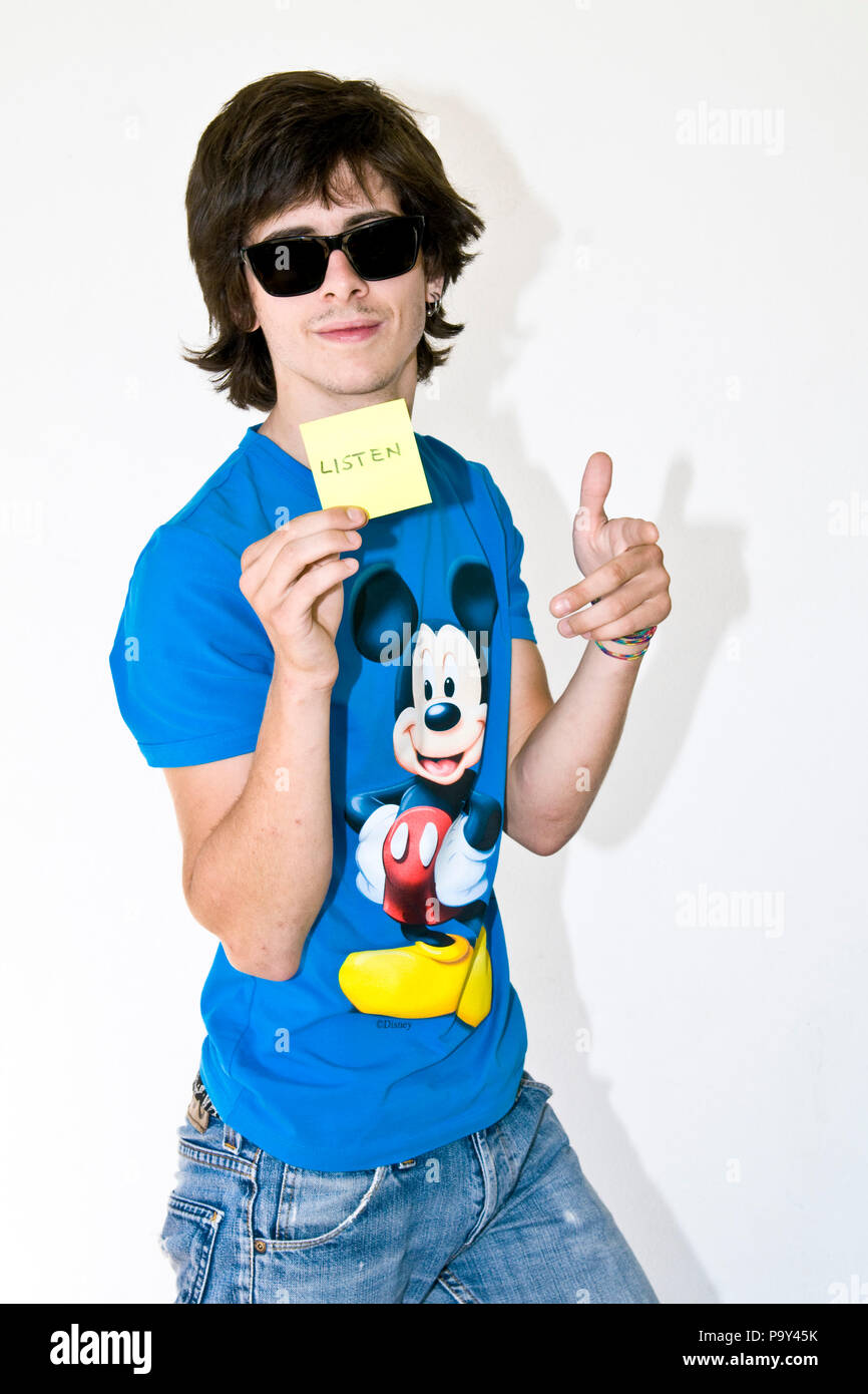 Listen to message hi-res stock photography and images - Alamy