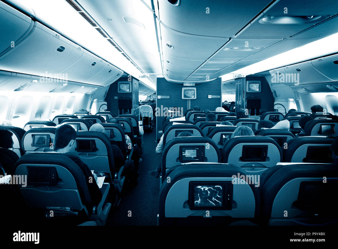 Airplane interiors hi-res stock photography and images - Alamy