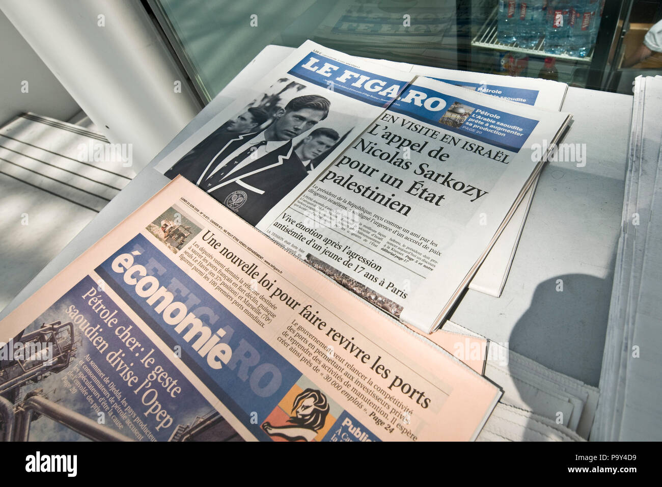 France,Paris,airport Charles de Gaulle,newspaper Stock Photo - Alamy