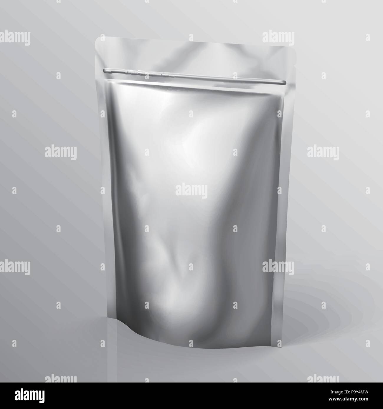 Silver foil pack for design uses in 3d illustration Stock Vector Image ...