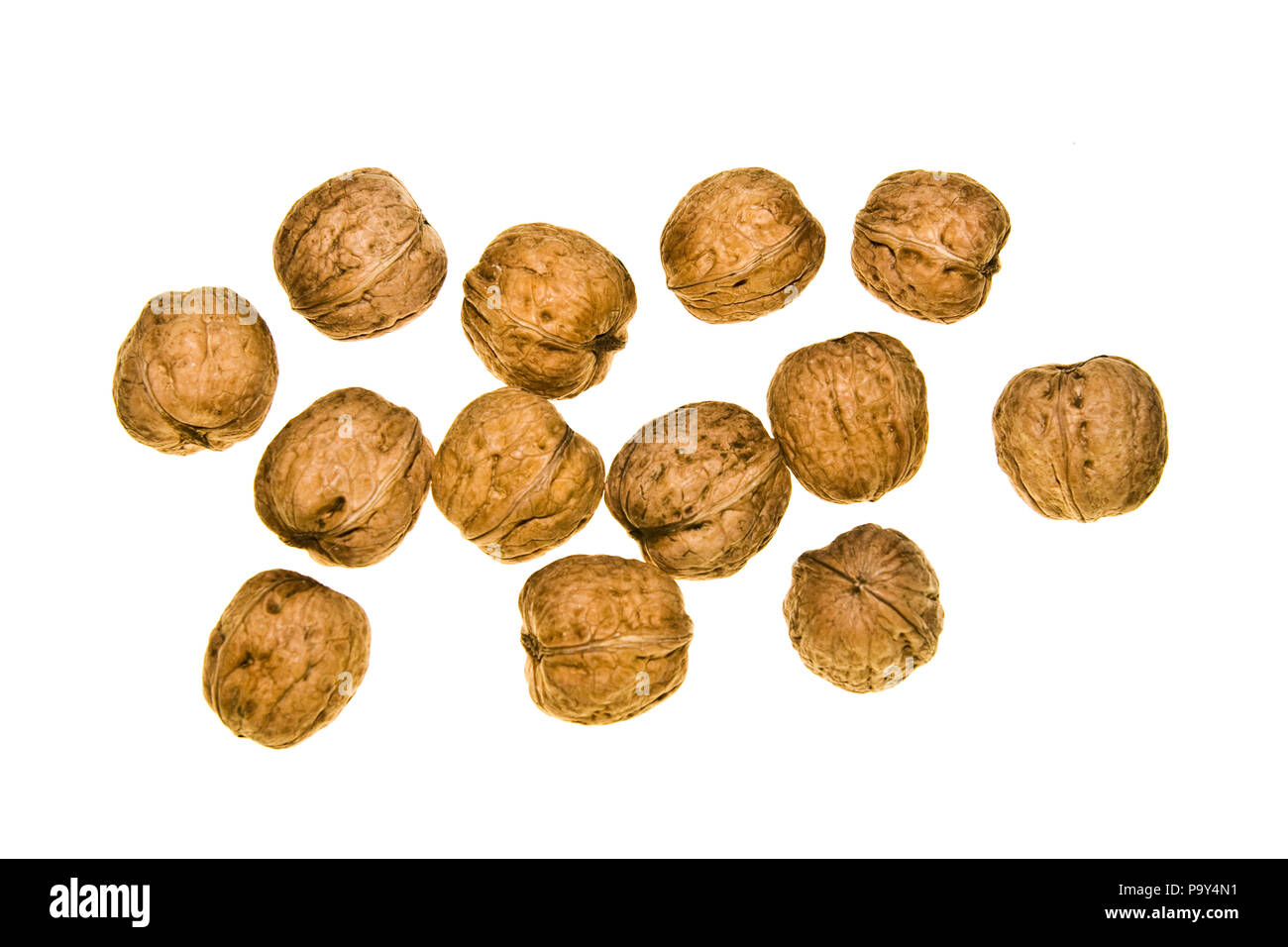Juglans regia walnuts Cut Out Stock Images & Pictures - Alamy