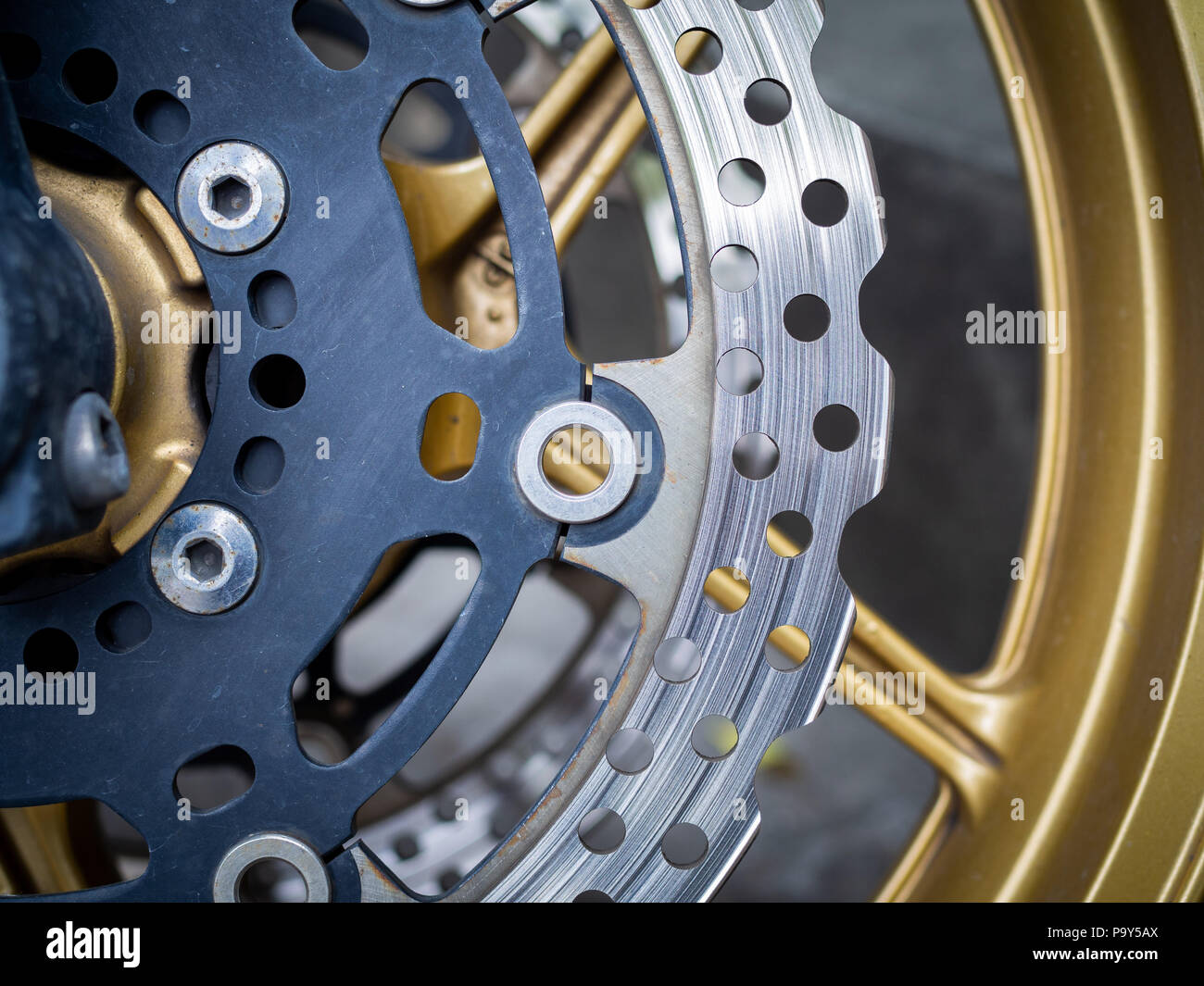 Motorbike front disc brakes hi-res stock photography and images - Alamy