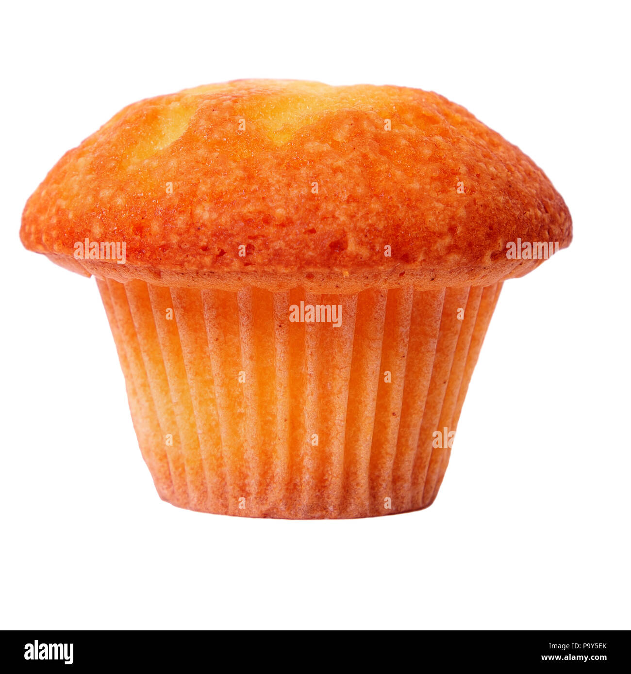 Plain muffin cake isolated on white Stock Photo - Alamy