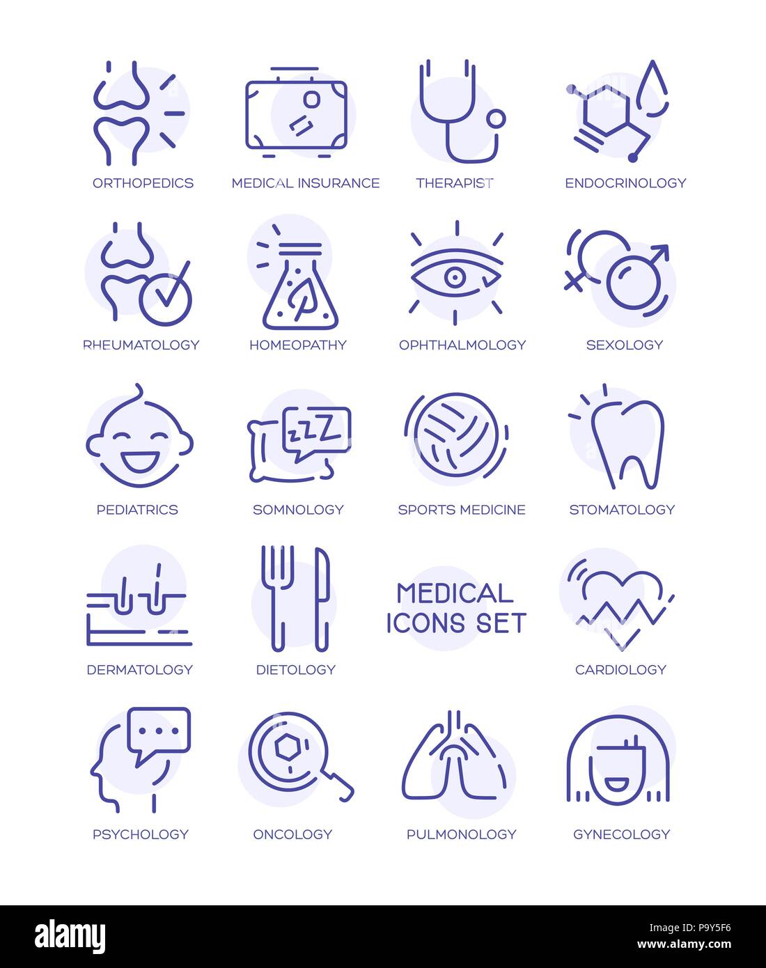 Set of medical icons, vector line signs Stock Vector Image & Art - Alamy