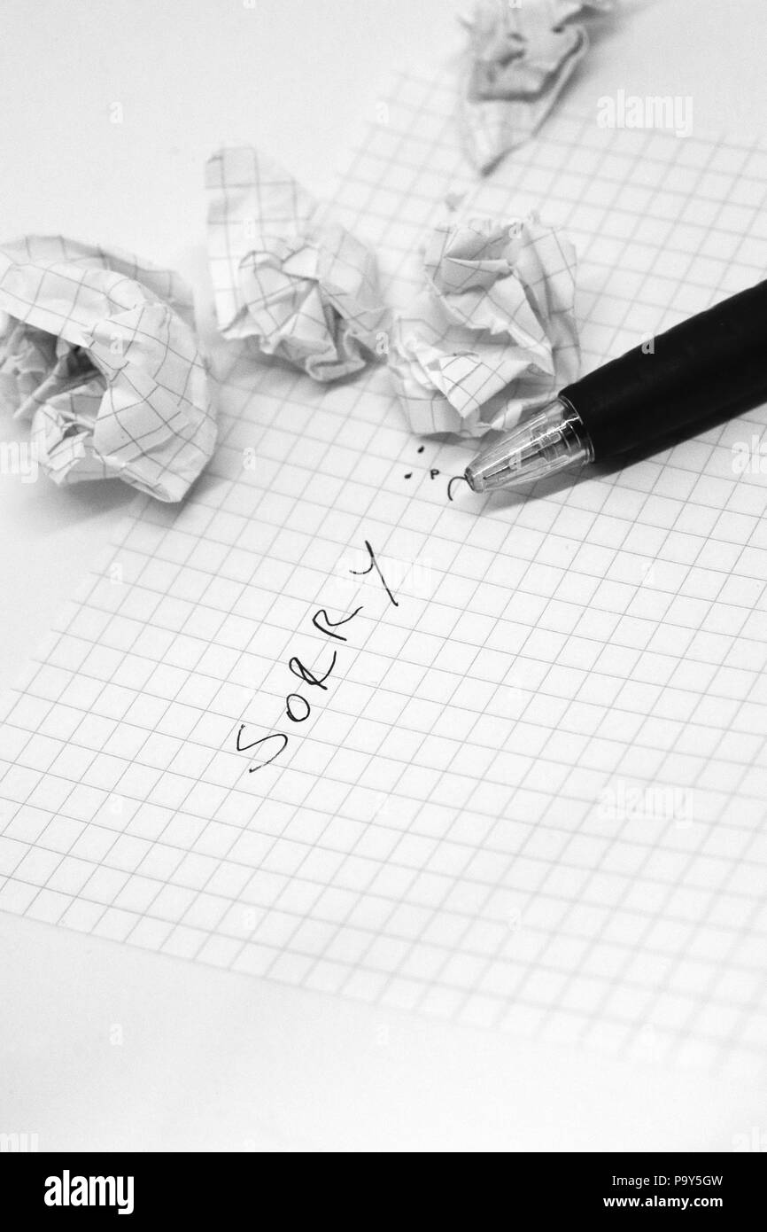 Sorry Concepts High Resolution Stock Photography and Images - Alamy