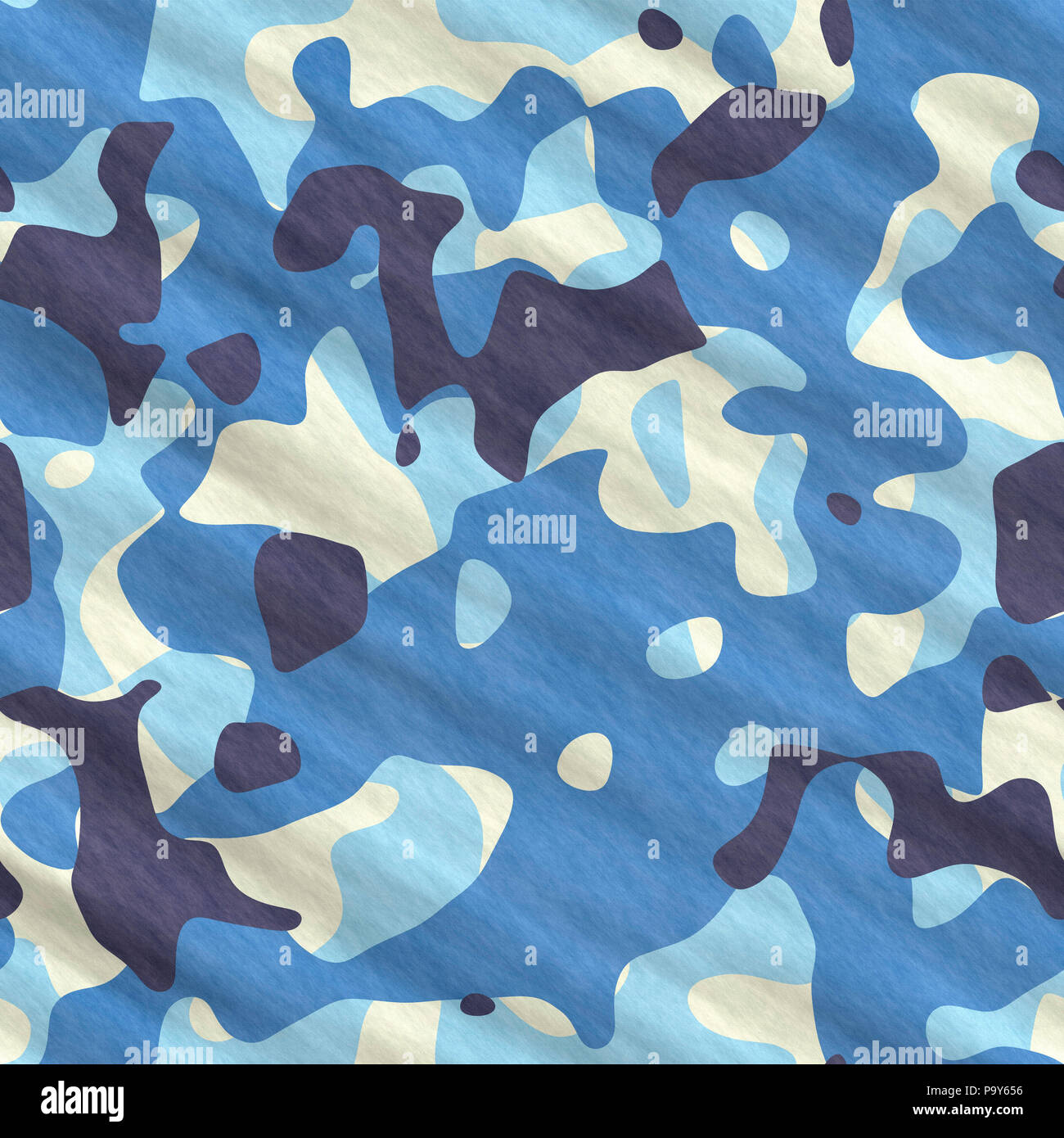 An illustration of a blue camouflage texture Stock Photo - Alamy