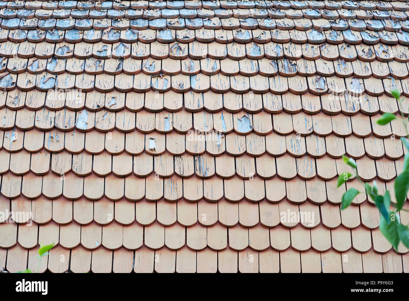 Old, wooden shabby roof of a country house. Wood texture Stock Photo ...