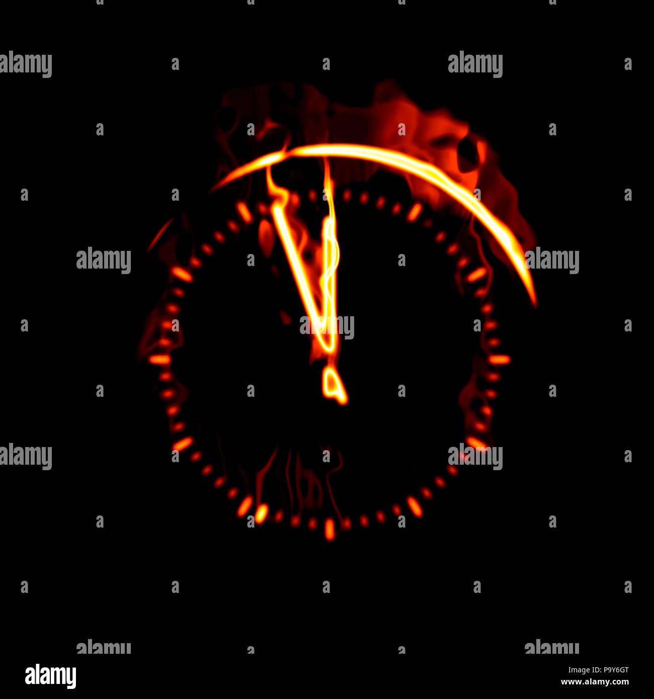 Fire Clock High Resolution Stock Photography and Images - Alamy
