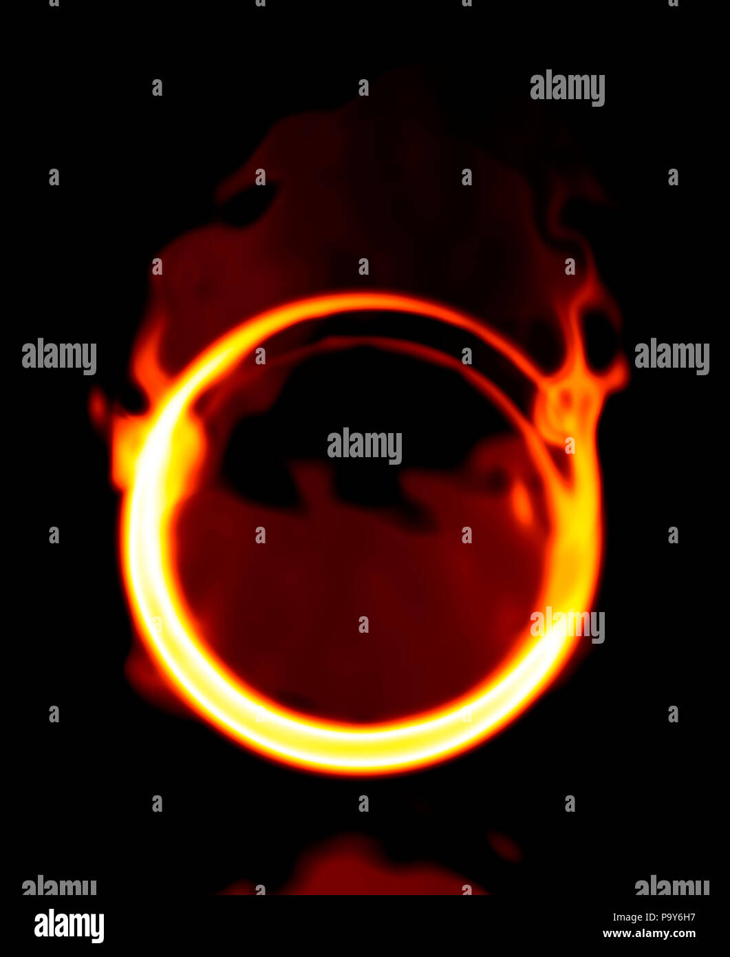 An illustration of a nice abstract fire ring Stock Photo - Alamy