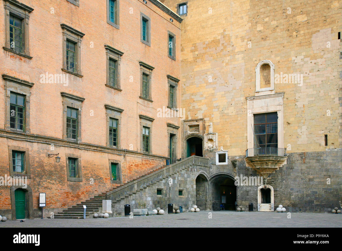 Castel Nuovo, inside- Maschio Angioino - Naples,Italy Stock Photo - Alamy