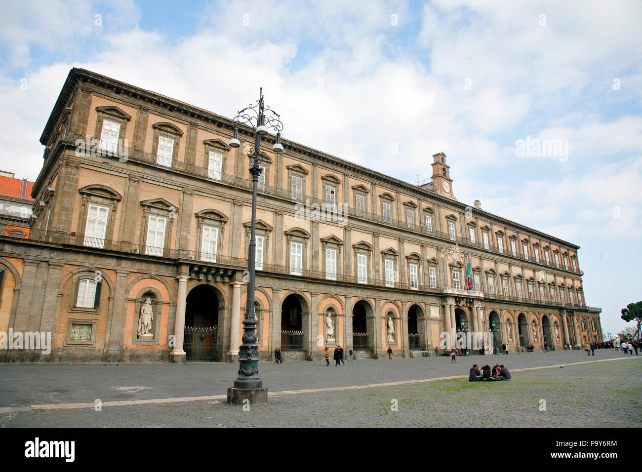 NAPLES, ITALY - MARCH 03, 2012: Royal Palace of Naples. Naples historic ...