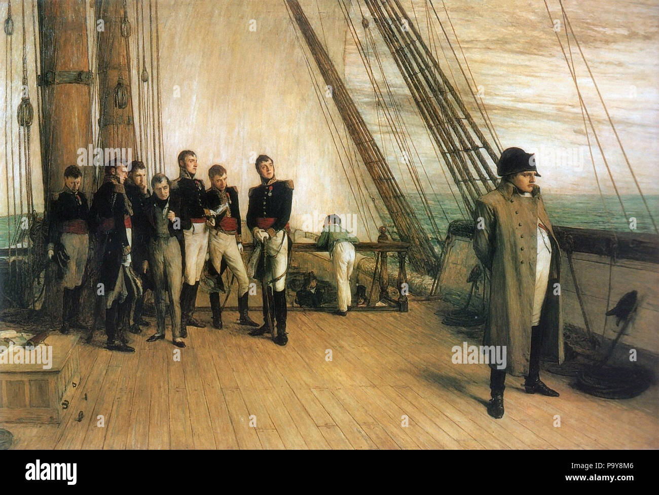 Orchardson William Quiller - on Board Hms Bellerophon 2 Stock Photo - Alamy