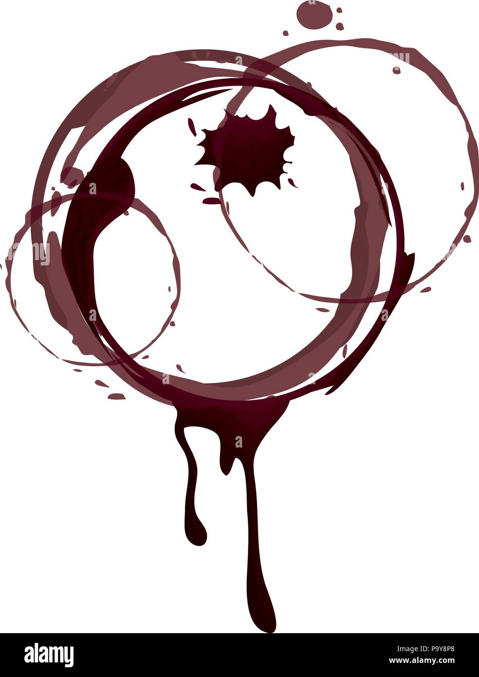 circular watermark paint wine vector illustration design Stock Vector ...