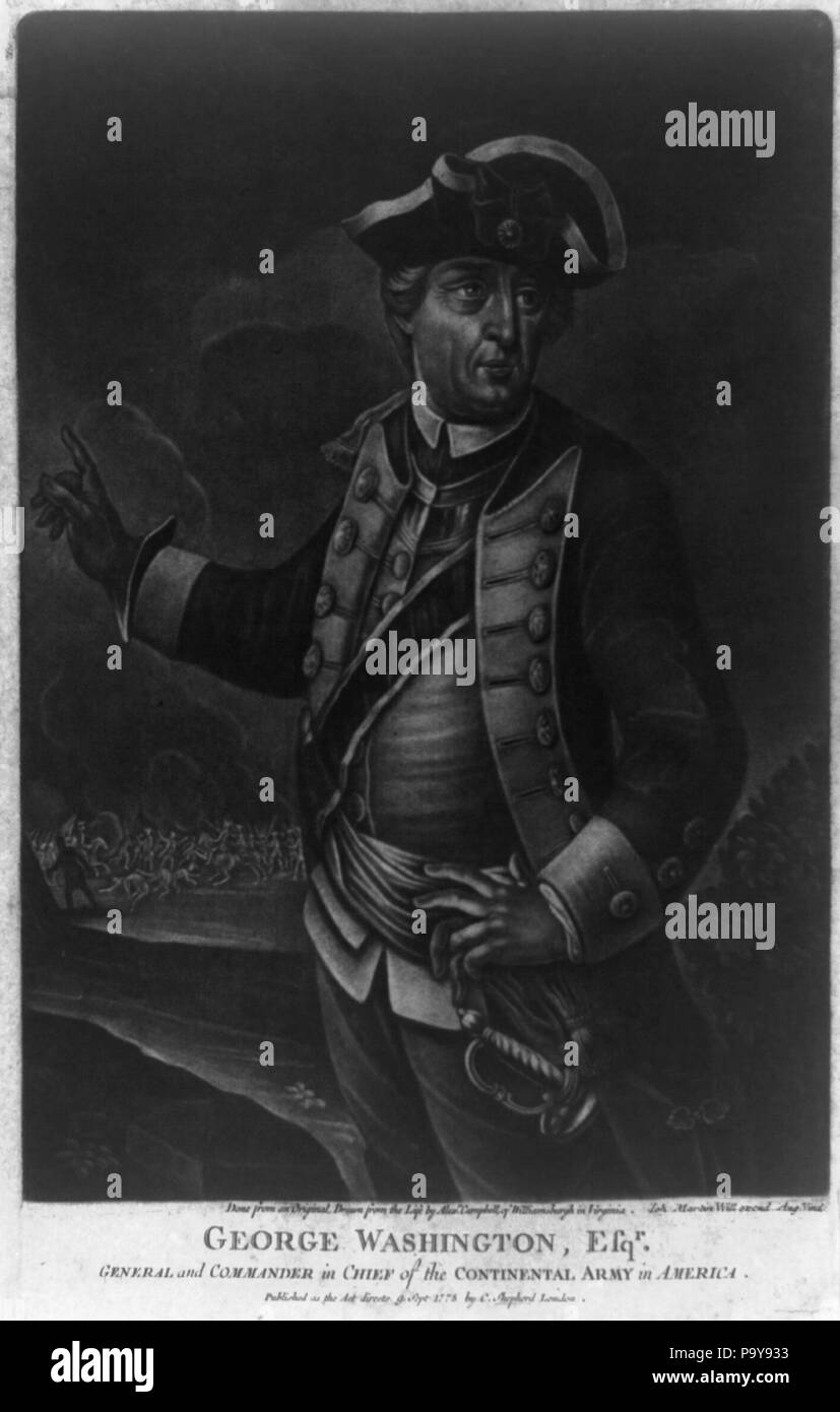 Commander in chief of the continental army hi-res stock photography and ...