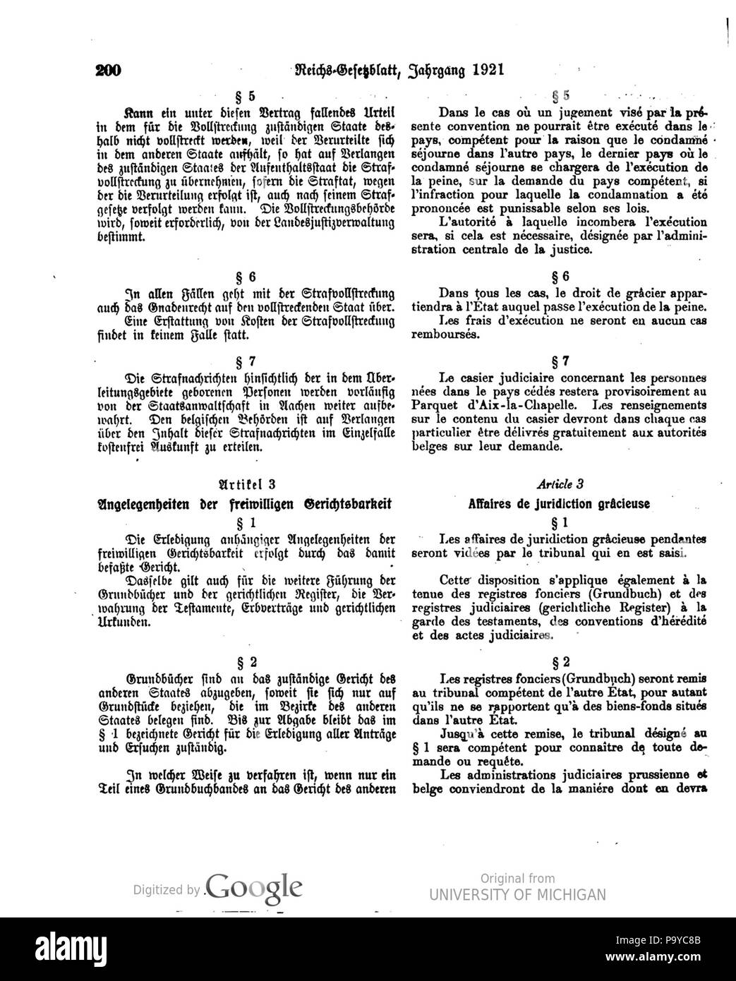 512 Deutsches Reichsgesetzblatt 1921 023 0200 Stock Photo - Alamy