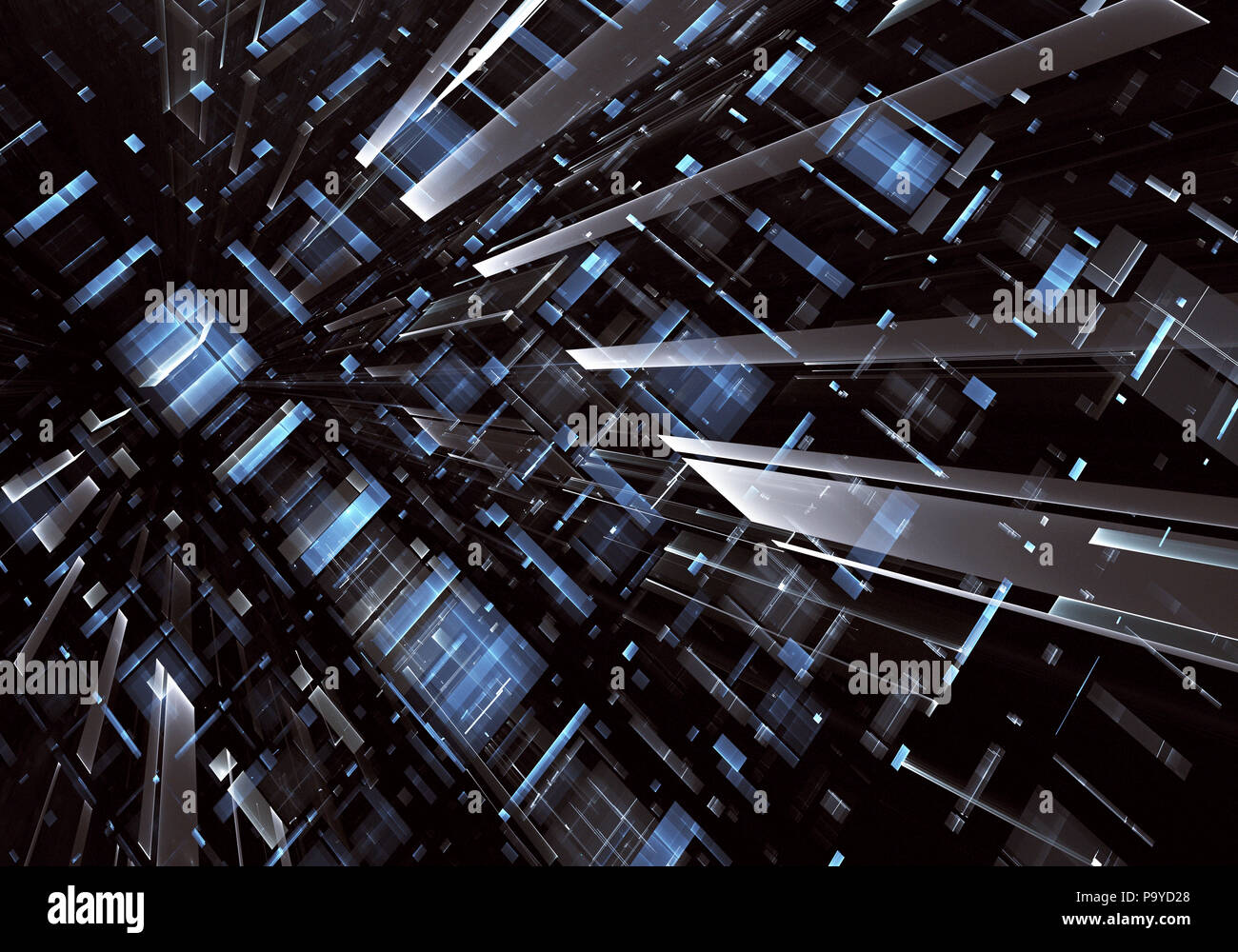 Abstract technology 3D illustration Stock Photo - Alamy