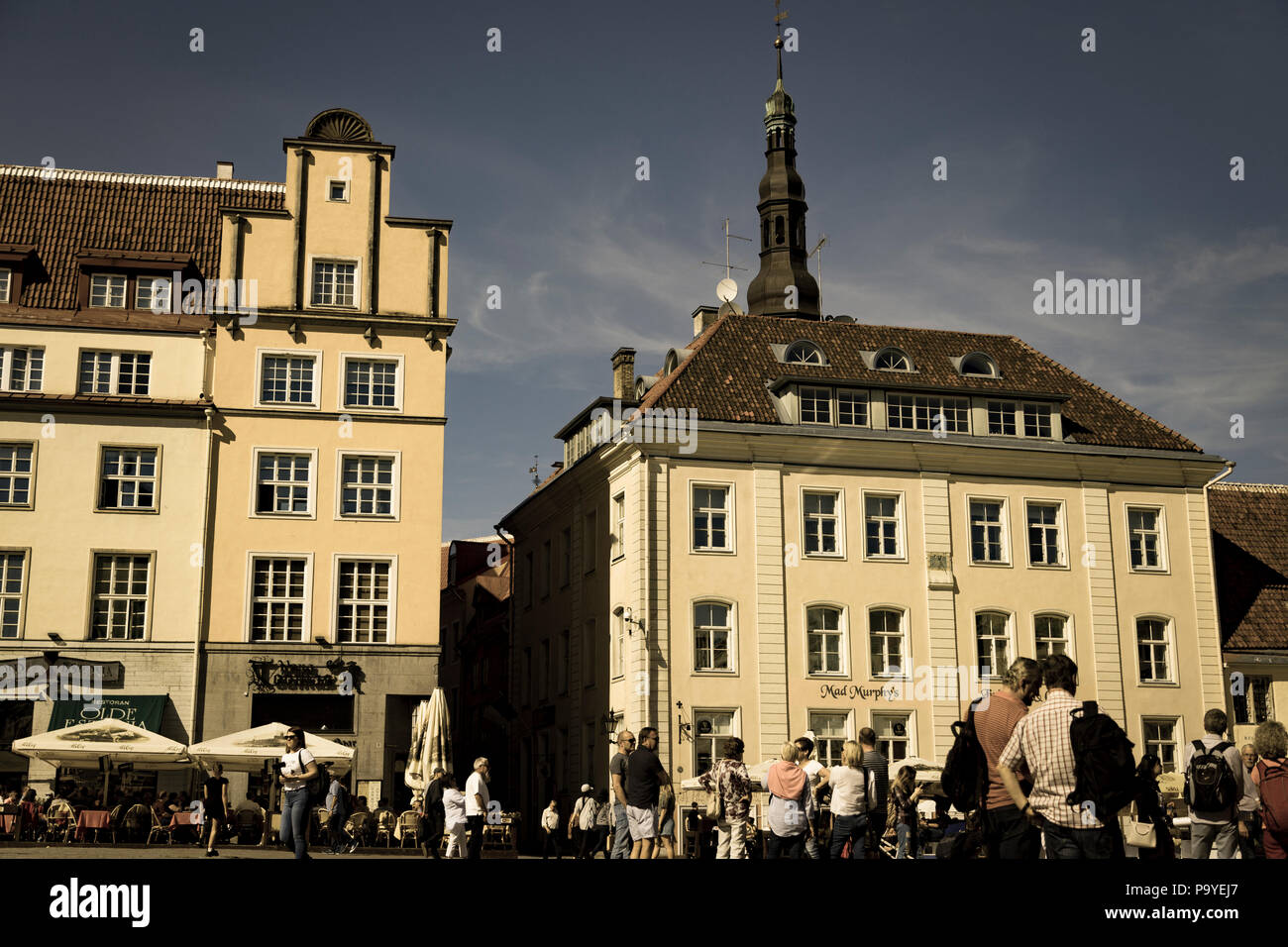 Twon Hall square in Tallin, Estonia Stock Photo - Alamy