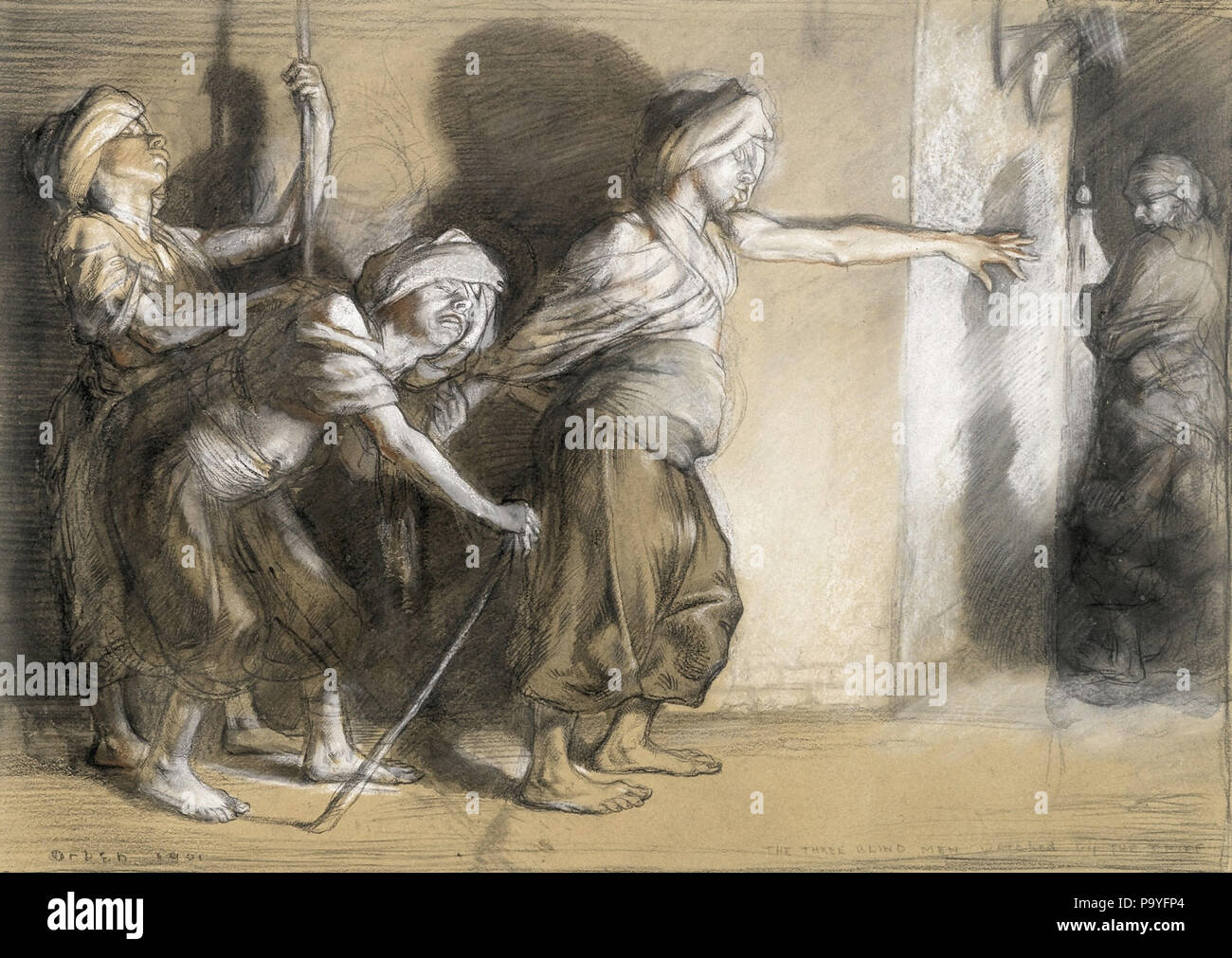 Three blind men hi-res stock photography and images - Alamy