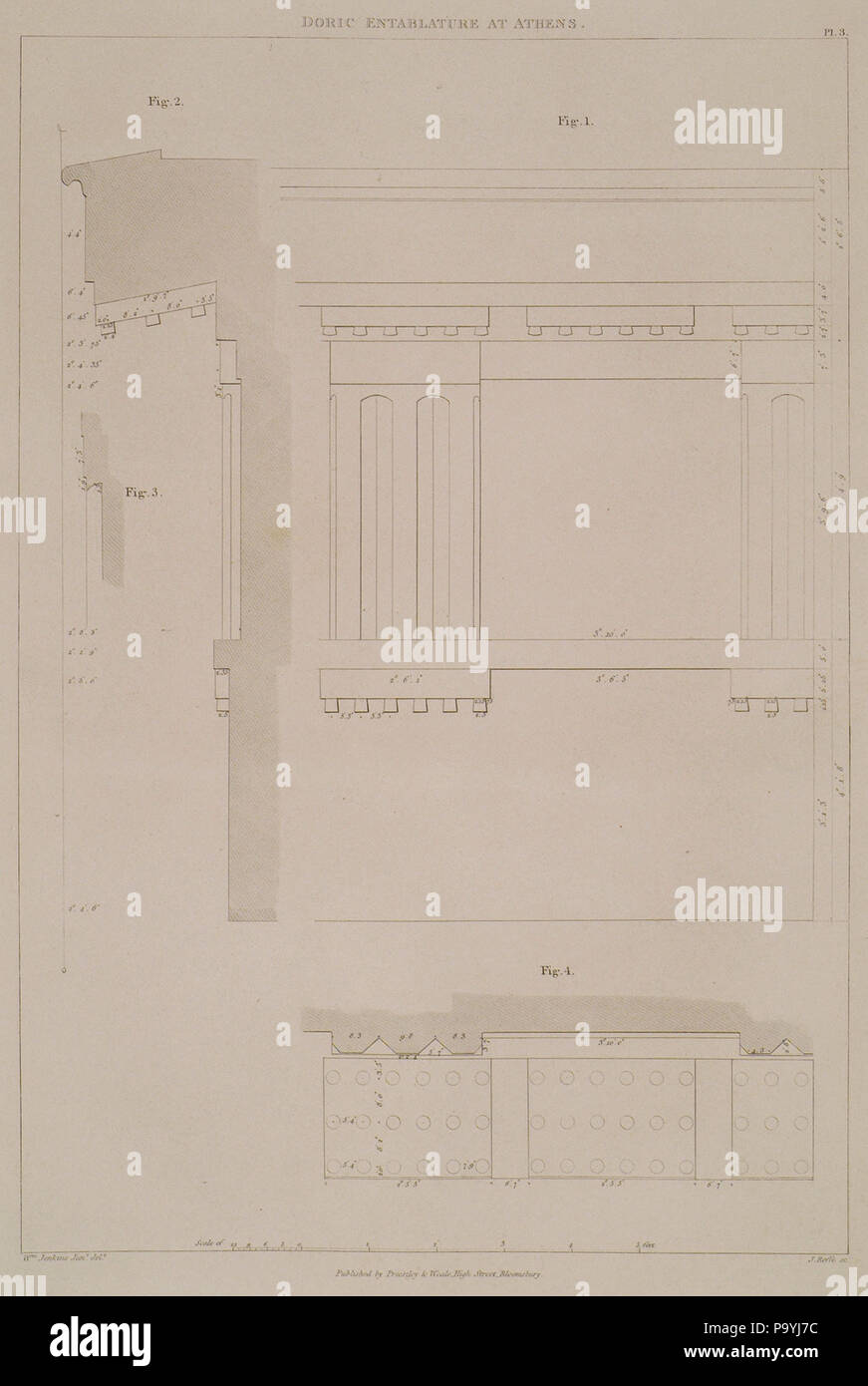 585 Doric entablature at Athens - Cockerell Charles Robert Kinnard ...