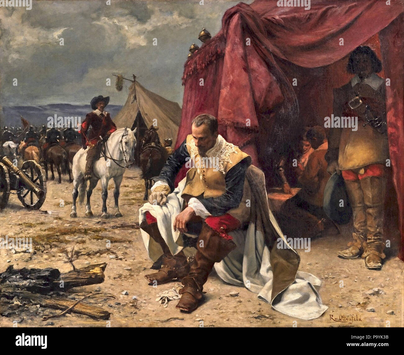 Ottenfeld Rudolf Otto Von - Wallenstein's Camp Stock Photo - Alamy