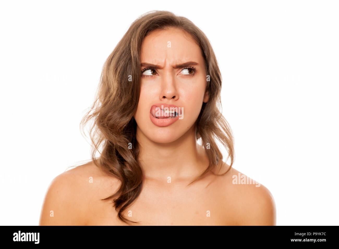Tongue lips mouth hi-res stock photography and images - Alamy
